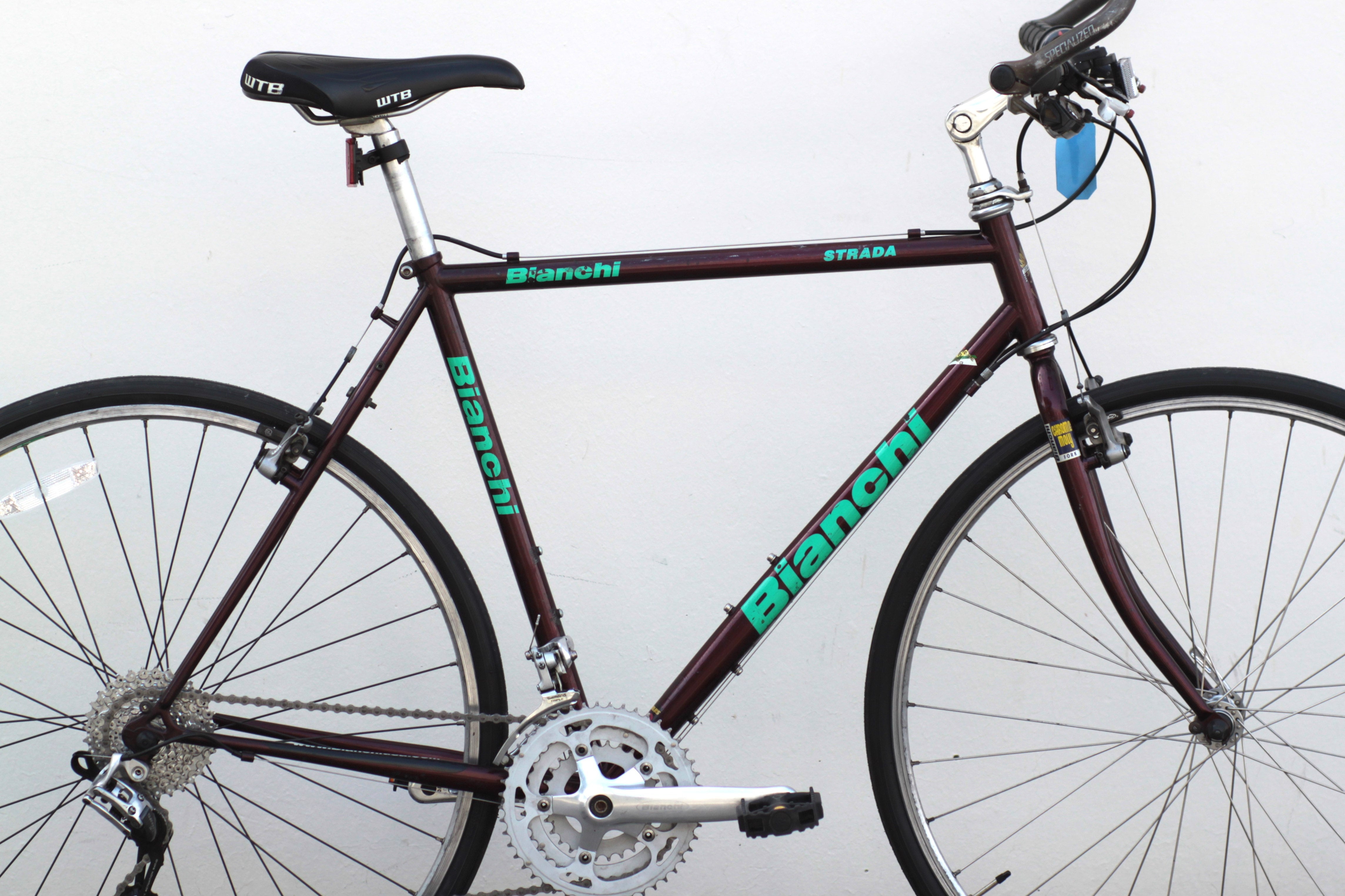 Bianchi Strada Reynolds Steel Commuter Hybrid Touring Bike purple ...
