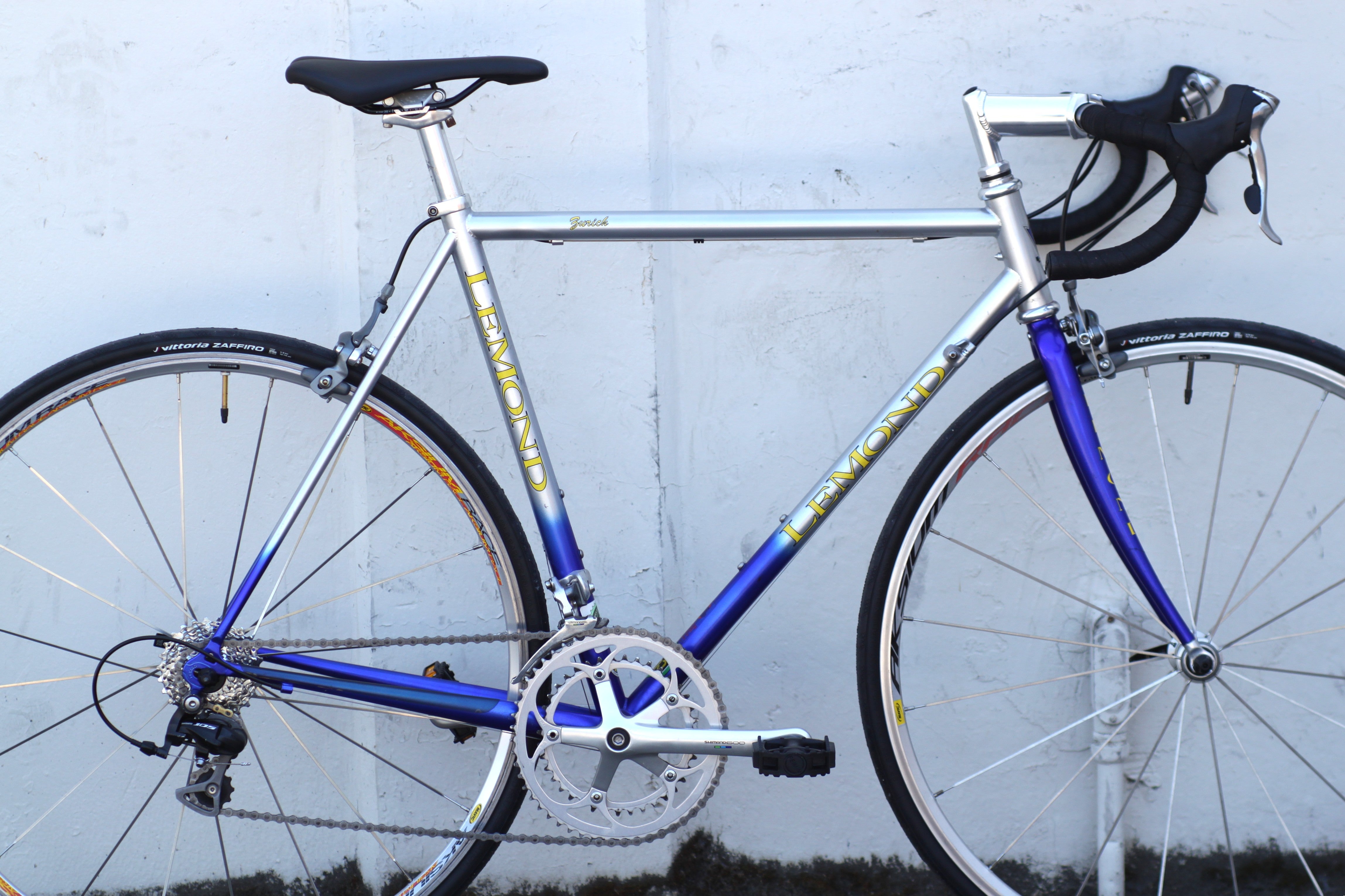 Lemond Zurich Reyolds 853 Lugged Steel Road Bike with Mavic Aksium Race, Carbon Fork, New Tires ...