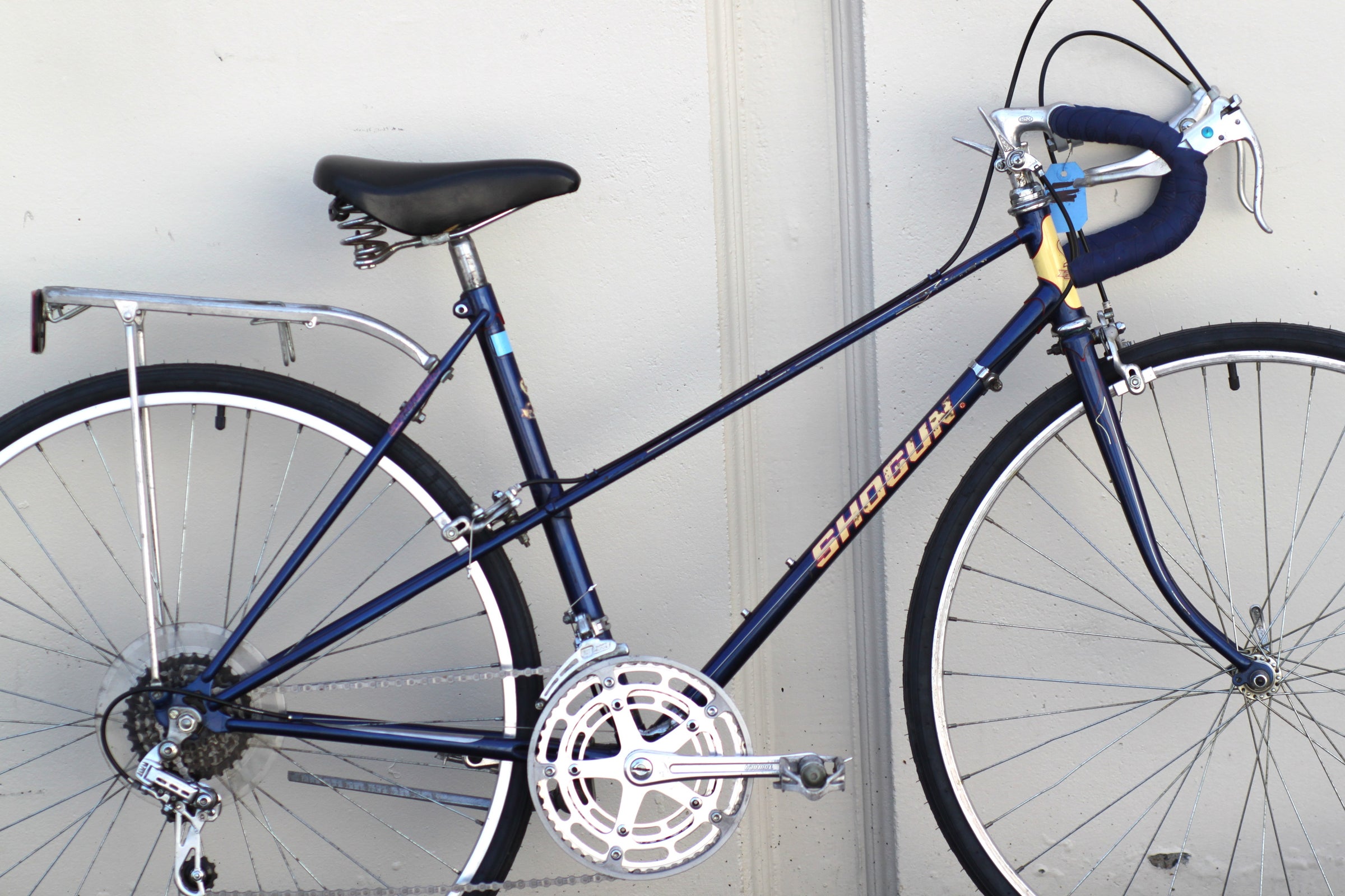 Shogun 400 Vintage Steel Mixte with Rear Rack blue - ICQC | Used Bikes ...