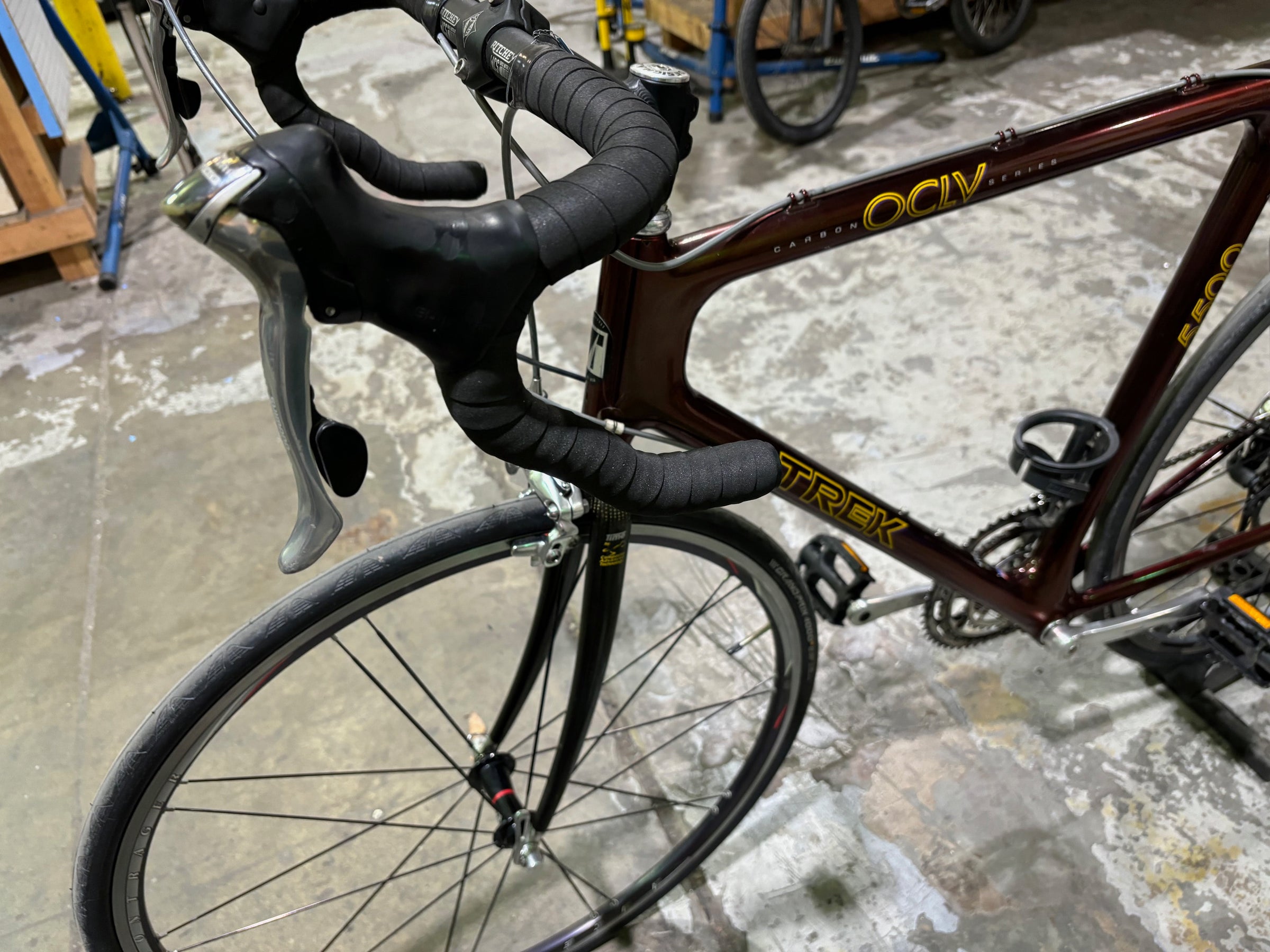 Trek 5500 OCLV Carbon Road Bike with Carbon Fork, Aero Wheels 60cm ...