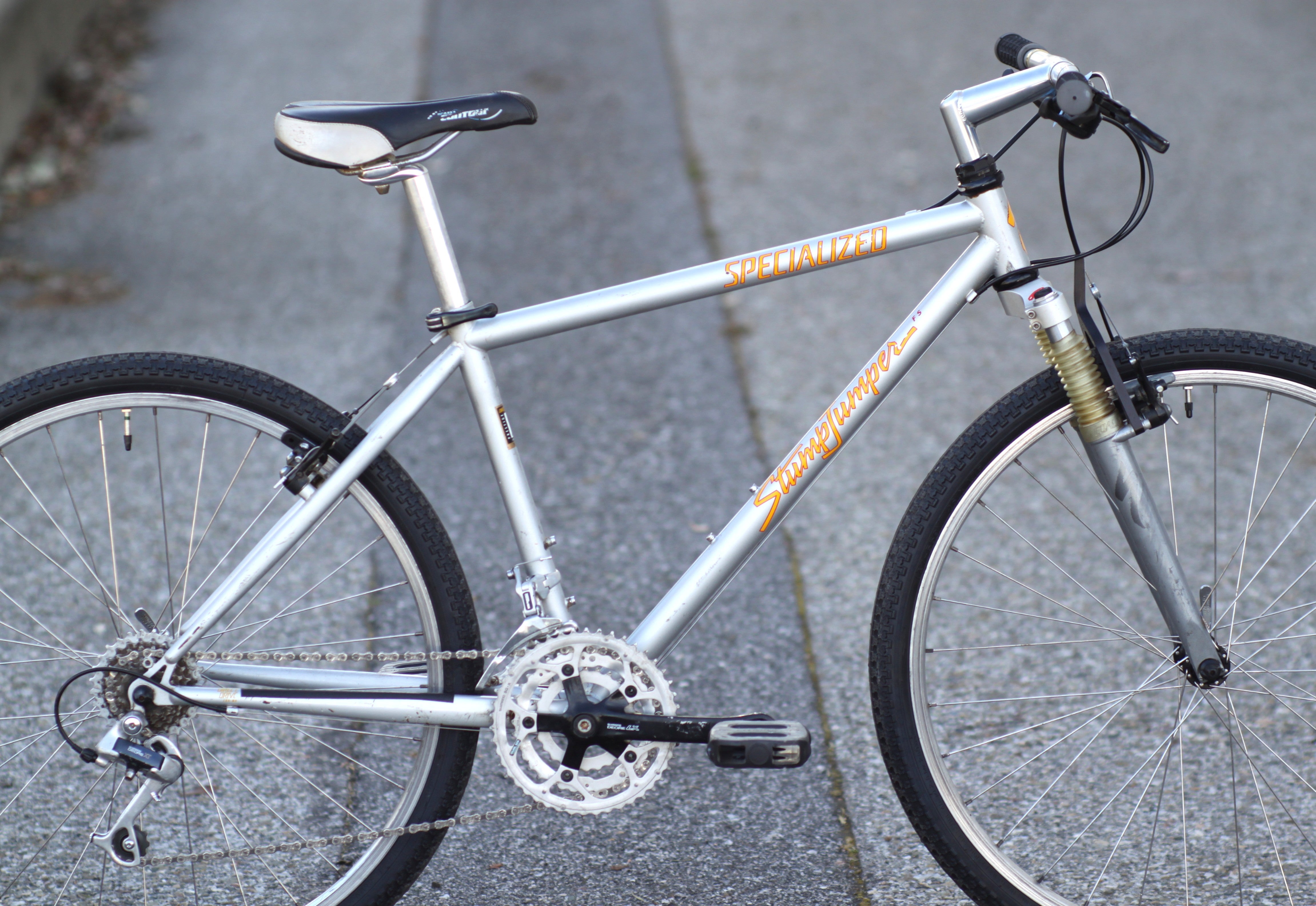 Specialized Stumpjumper FS Vintage Hardtail MTB with Hybrid Tires ...