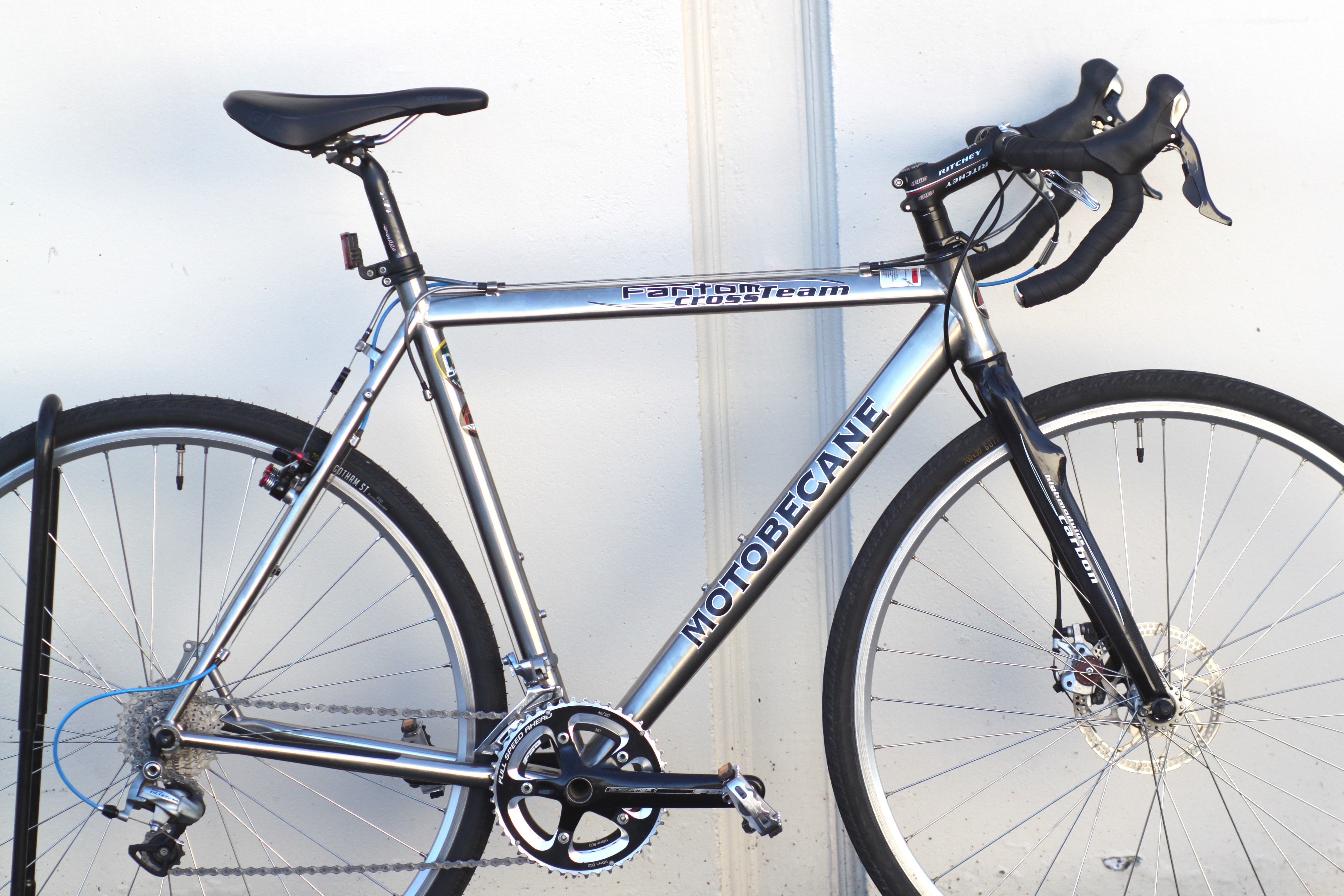 Motobecane Fantom Cross Team Titanium Gravel Bike with Carbon Fork ...