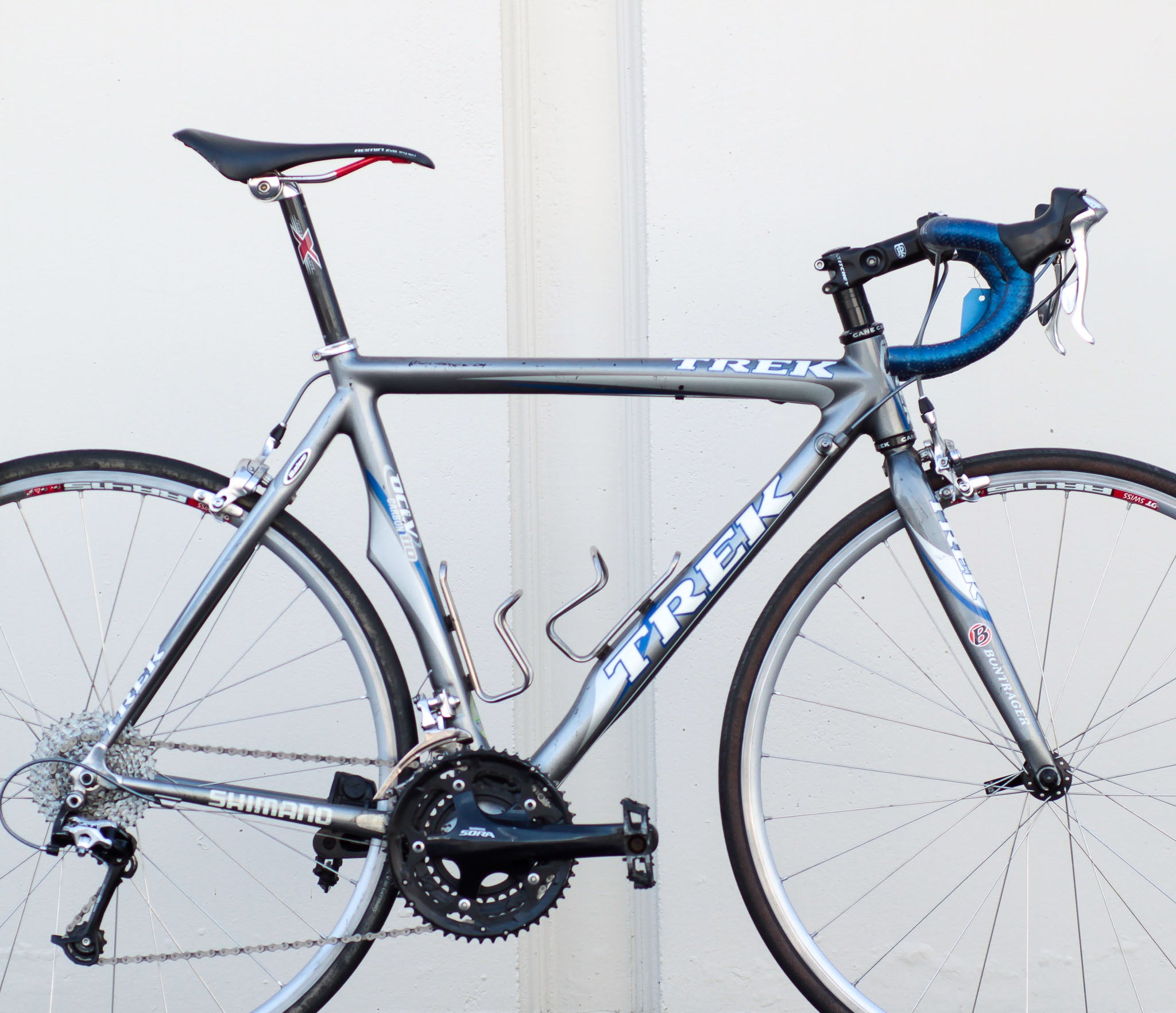 Trek Madone OCLV Carbon Road Bike with Powertap Power Meter Hub 54 silver - GZHV | Used Bikes ...