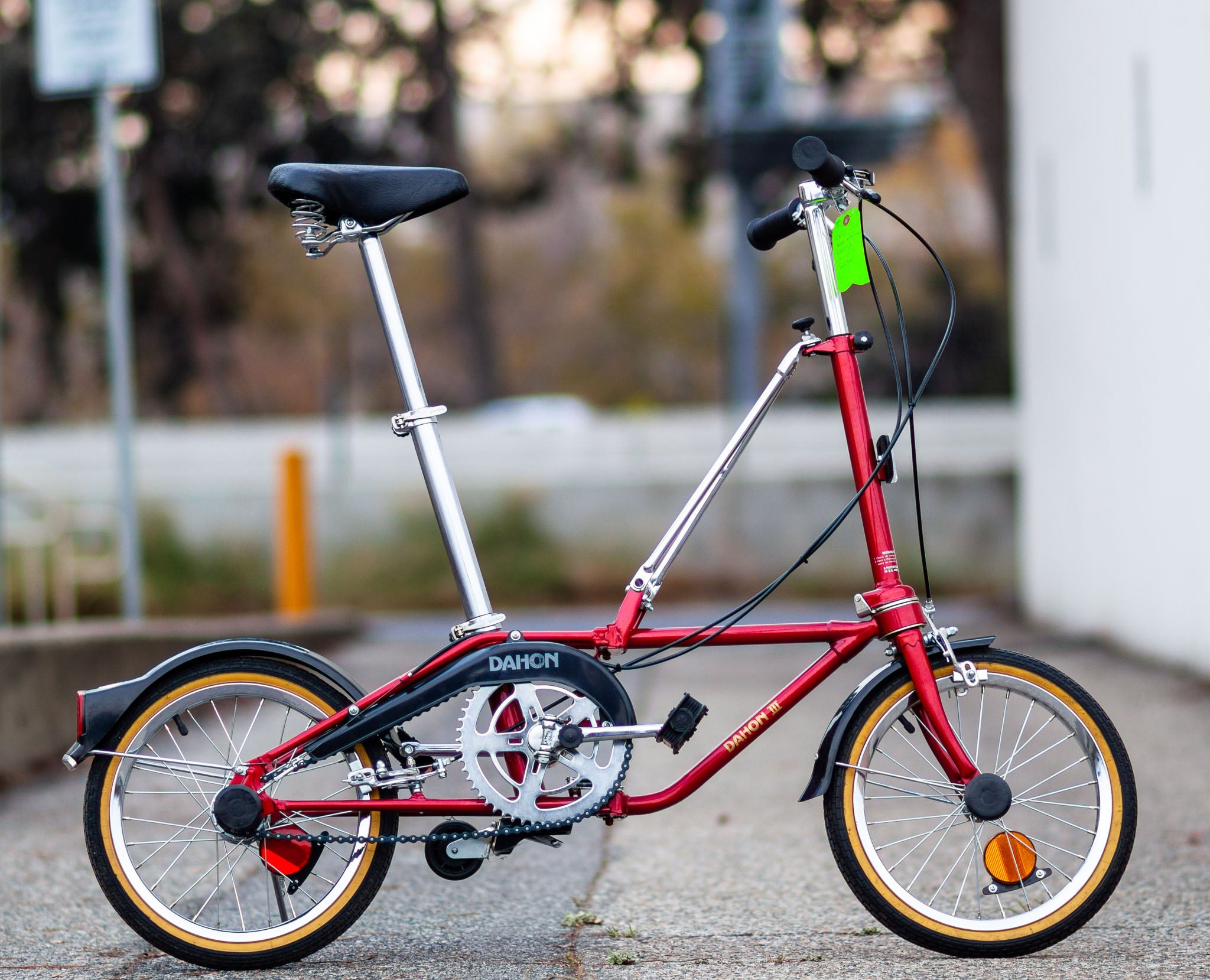 Dahon III Vintage Folding Bike with Original Dahon Travel Bag Red ...