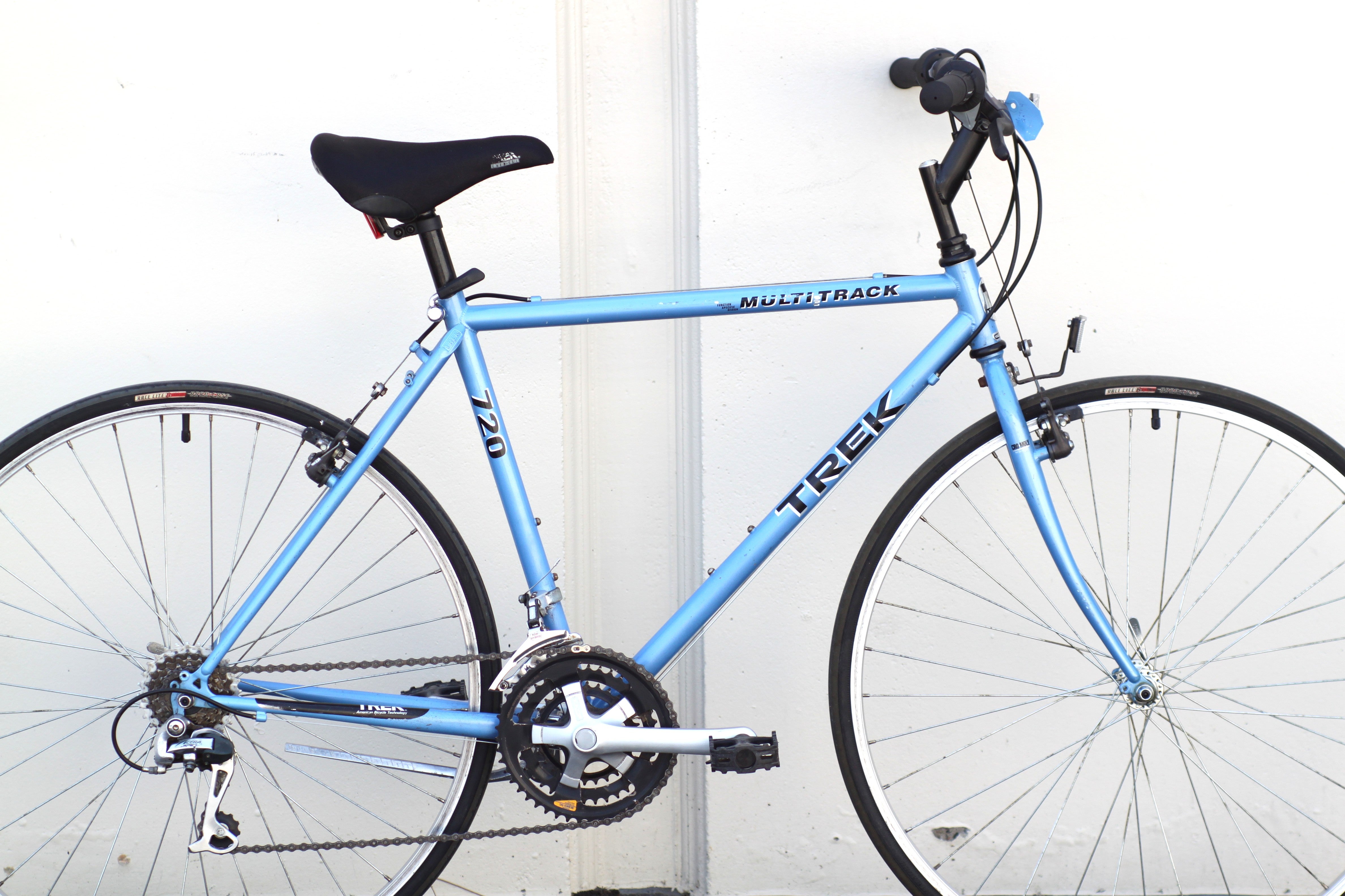 Trek Multitrack 720 Vintage Steel Commuter Hybrid City Bike blue - BQMB ...