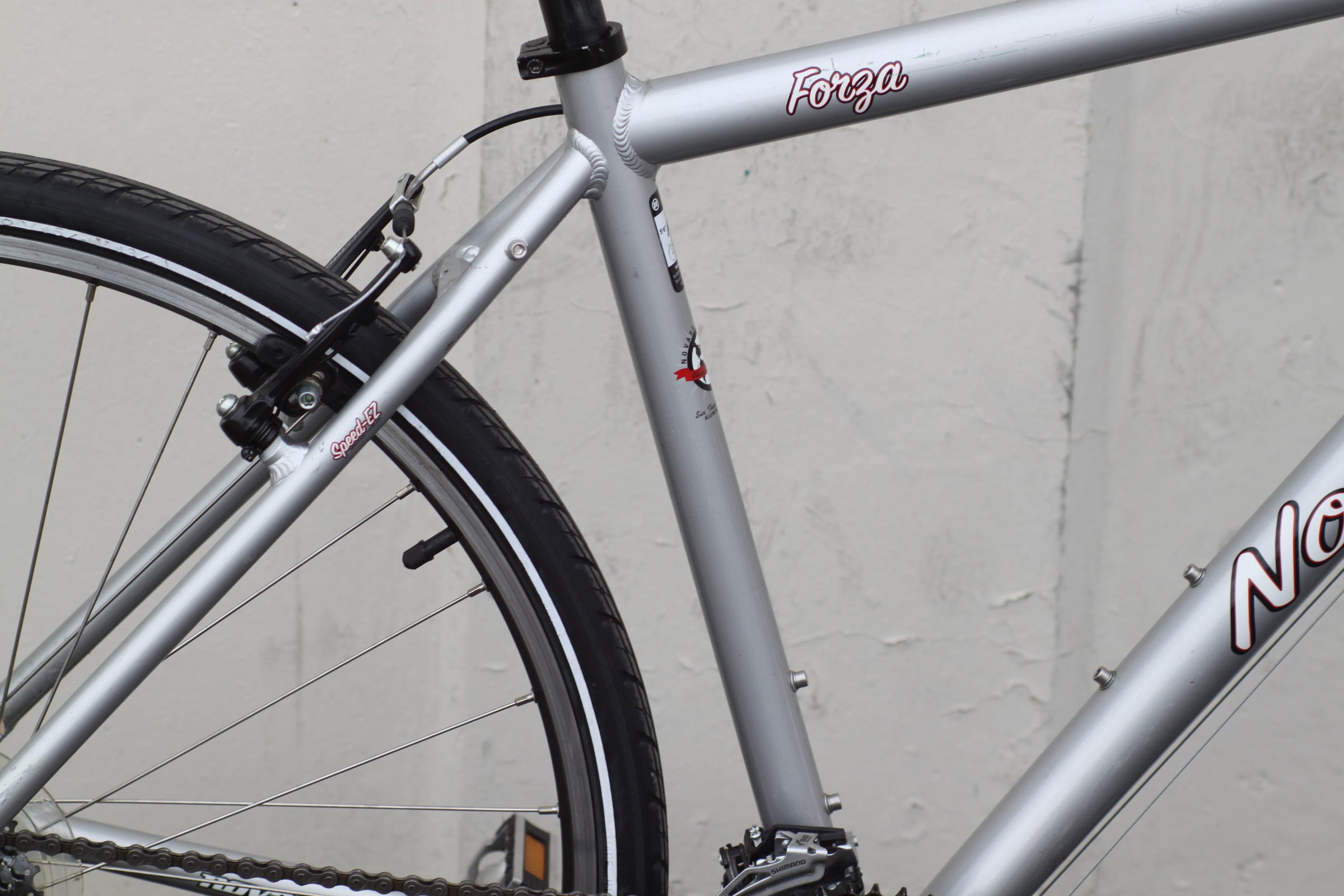 Novara Forza Commuter Hybrid Bike with Suspension Fork M silver - WVVP ...