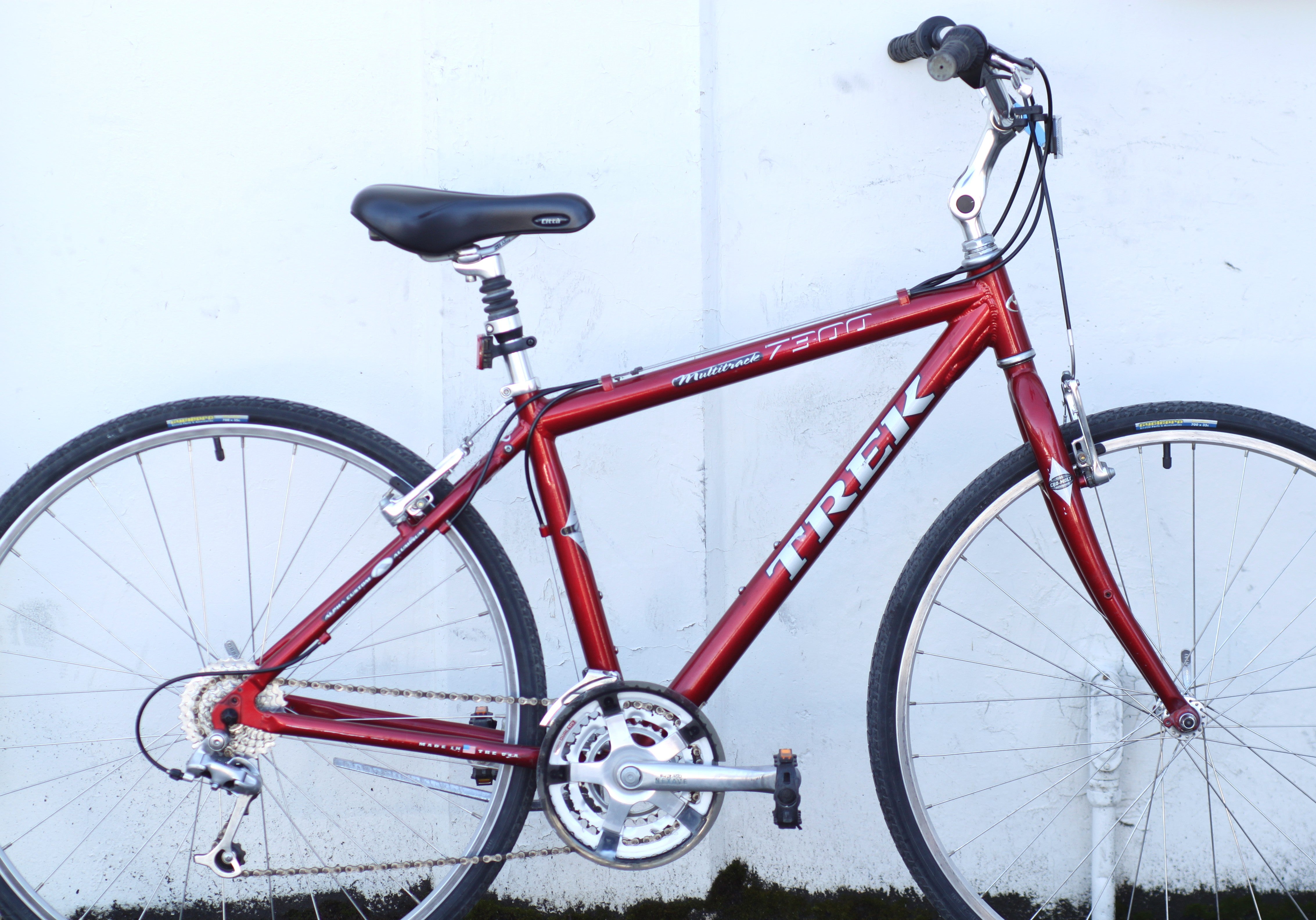 Trek 7300 Multitrack Commuter Hybrid Bike Made in USA red - RUPC | Used Bikes for Sale - Silicon ...