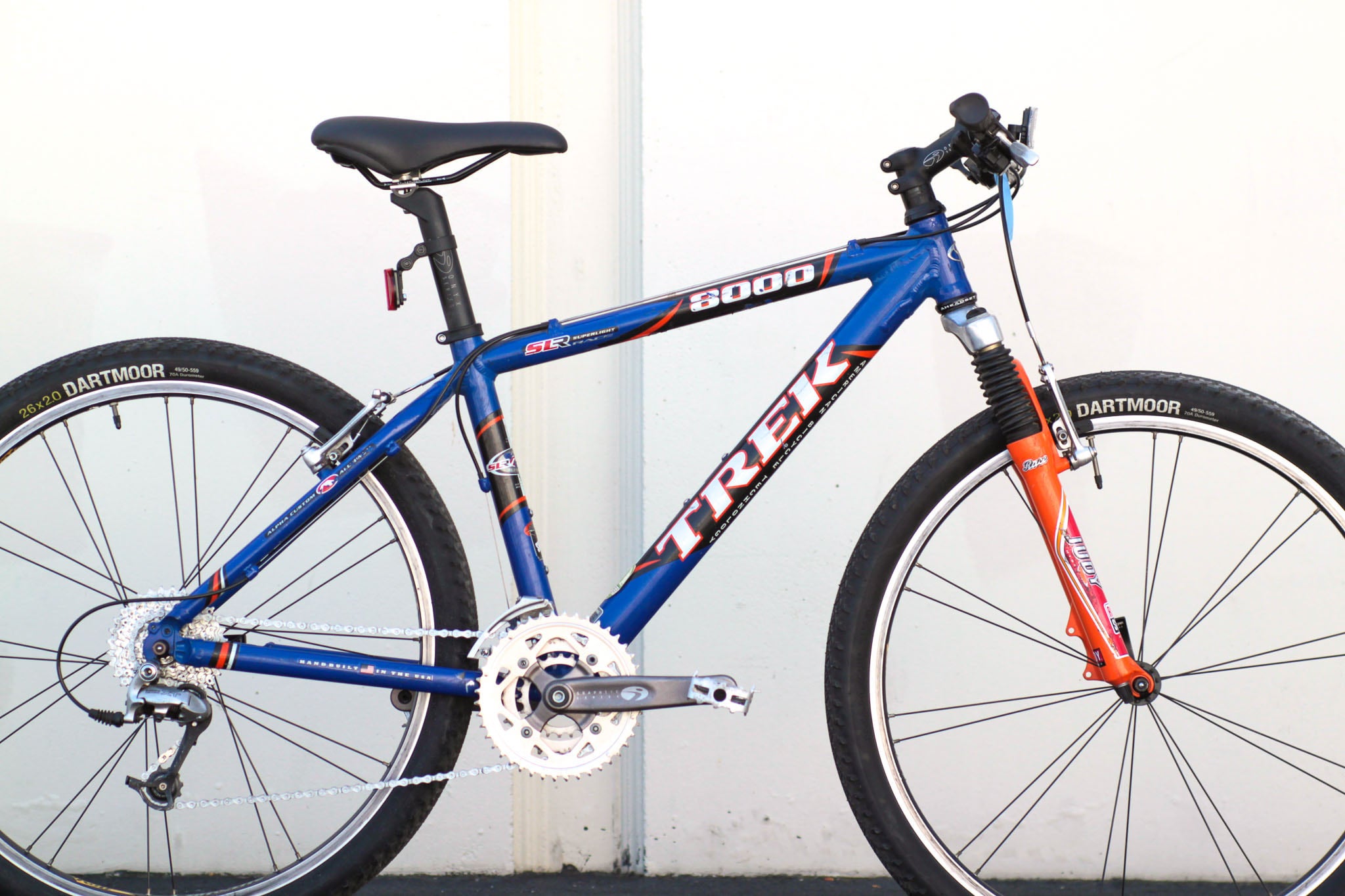 Trek 8000 SLR Hardtail Mountain Bike - Handbuilt in the USA Small blue ...