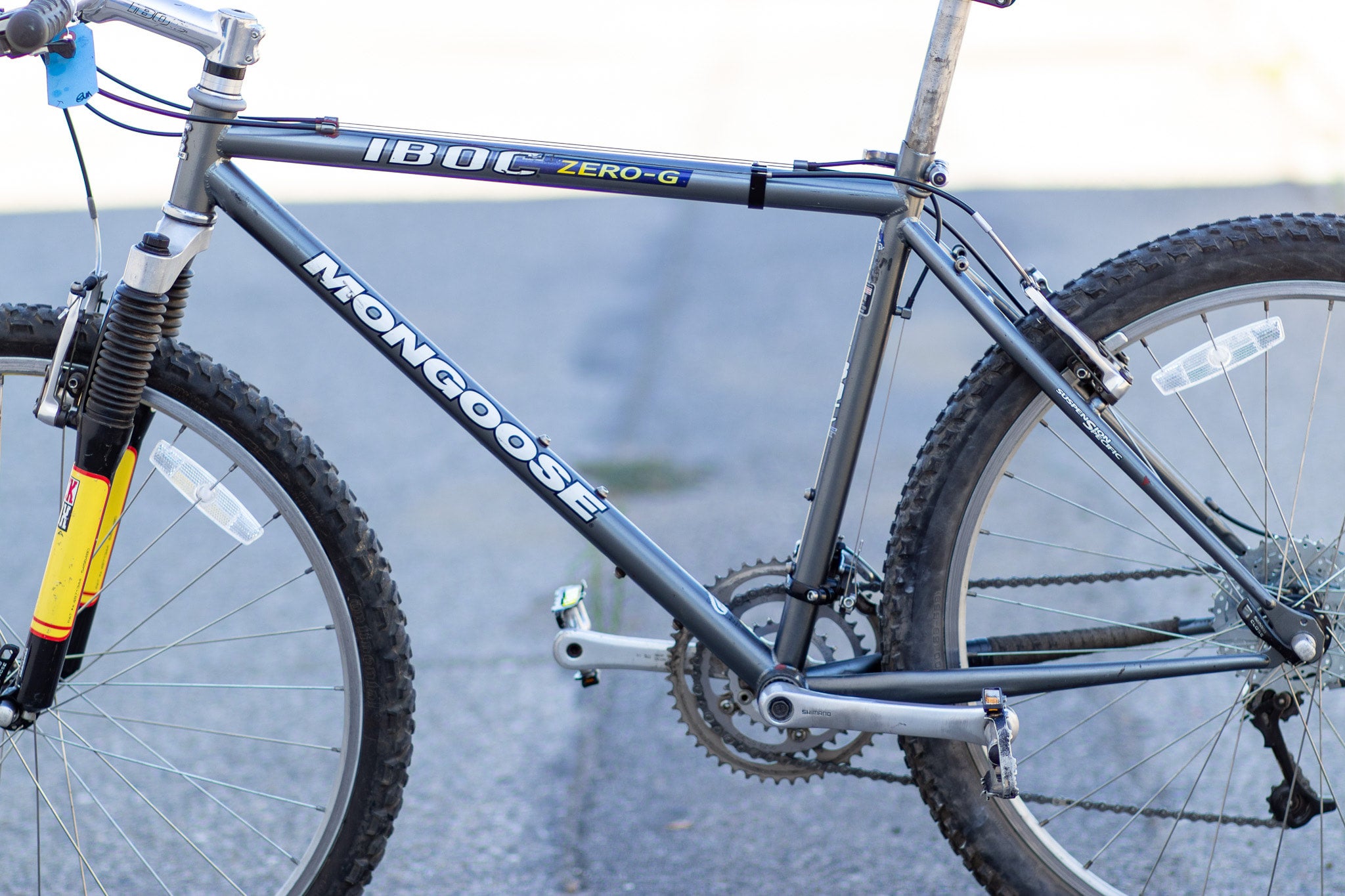 Mongoose IBOC Zero G Vintage Hardtail Mountain Bike with RockShox Judy XC Fork gray - RXGW ...