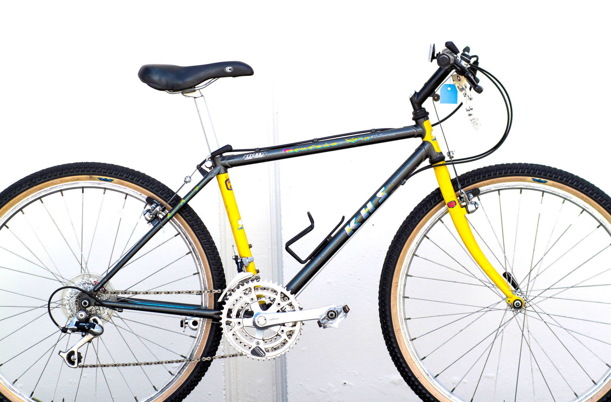 KHS Montana XT II Vintage Hardtail Mountain Bike with Deore XT Components - AS IS Gray / Yellow ...