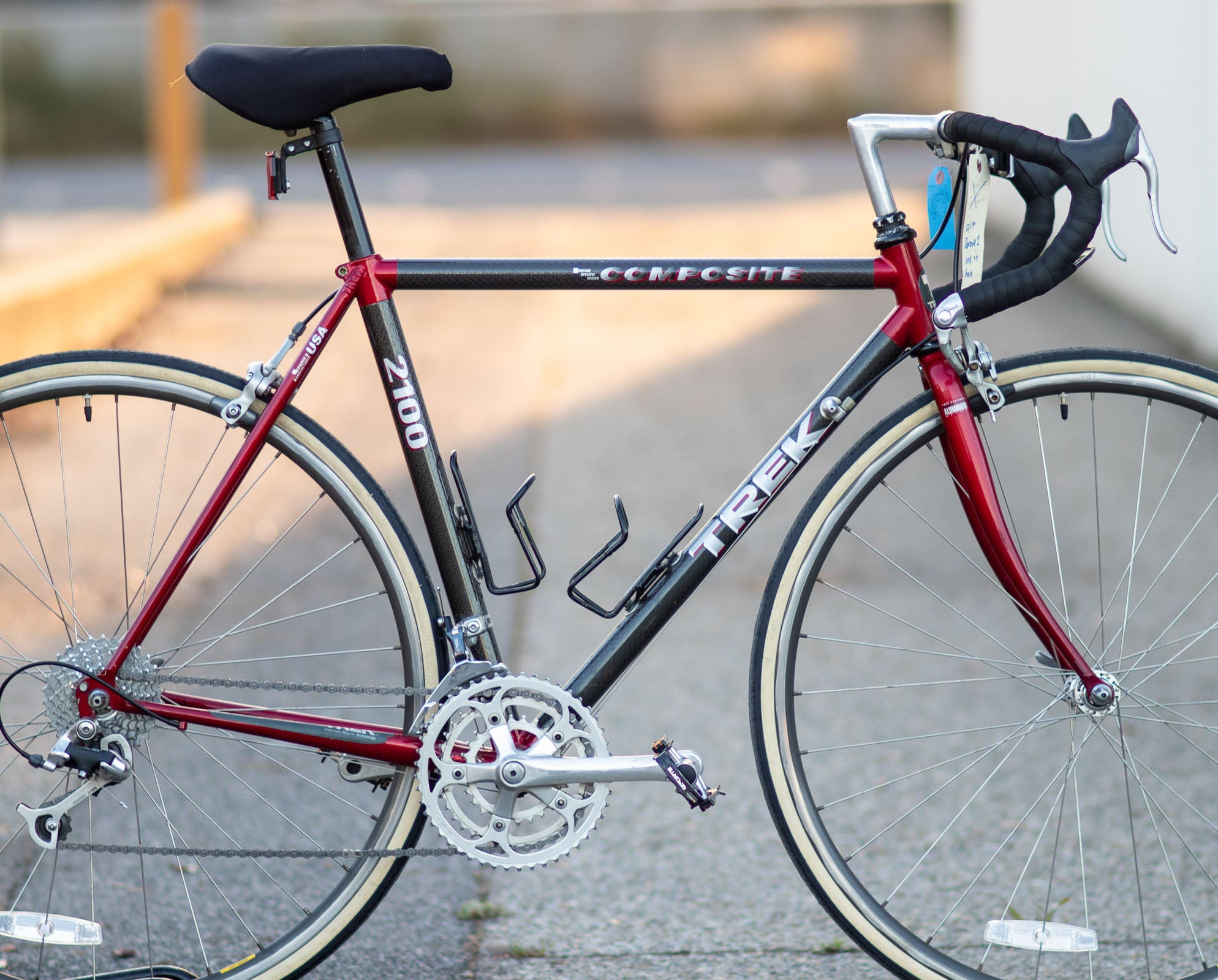 Trek 2100 Composite Carbon / Aluminum Road Bike Made in USA Black/Red ...